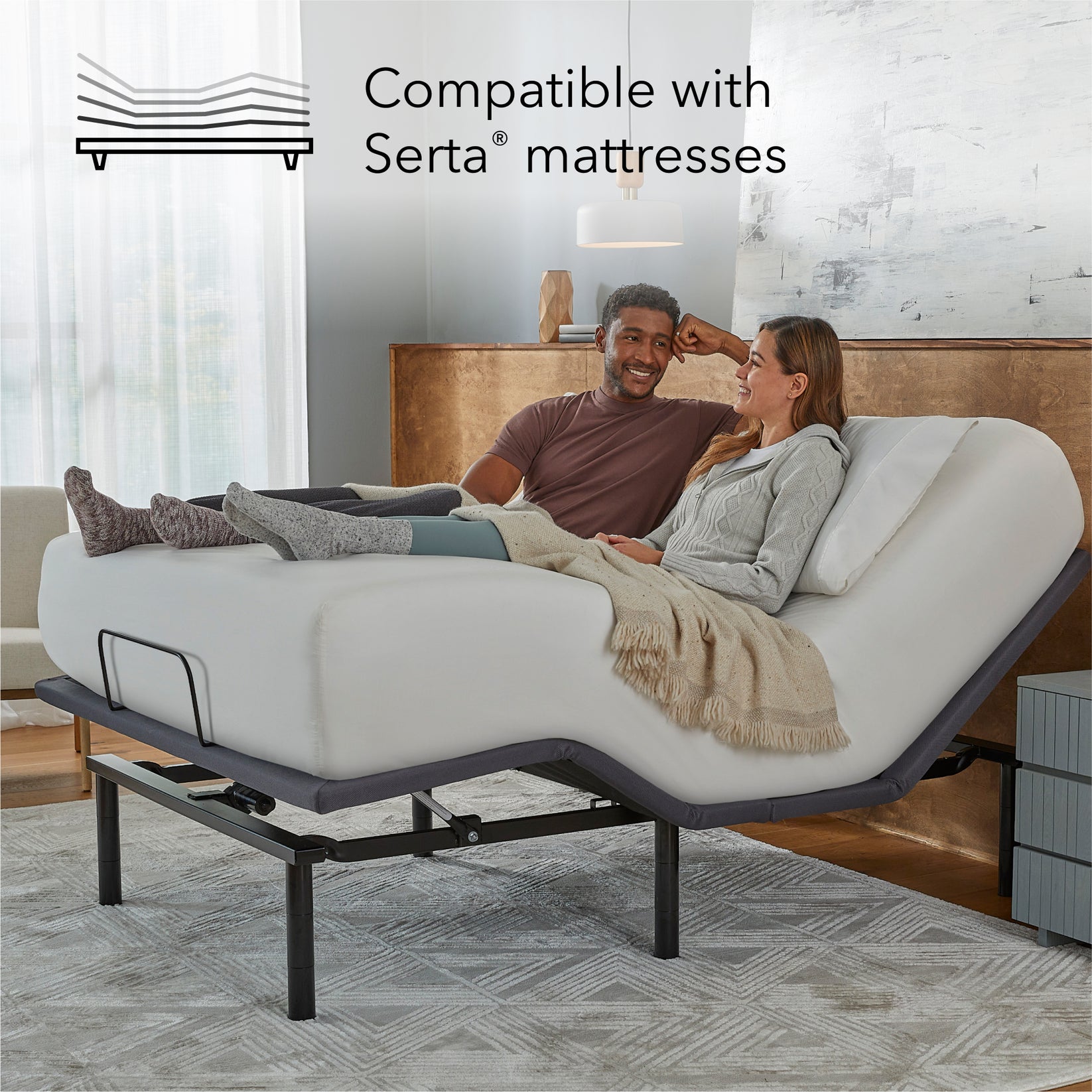 Baselogic Silver by Serta - Adjustable Bed Frame Bases