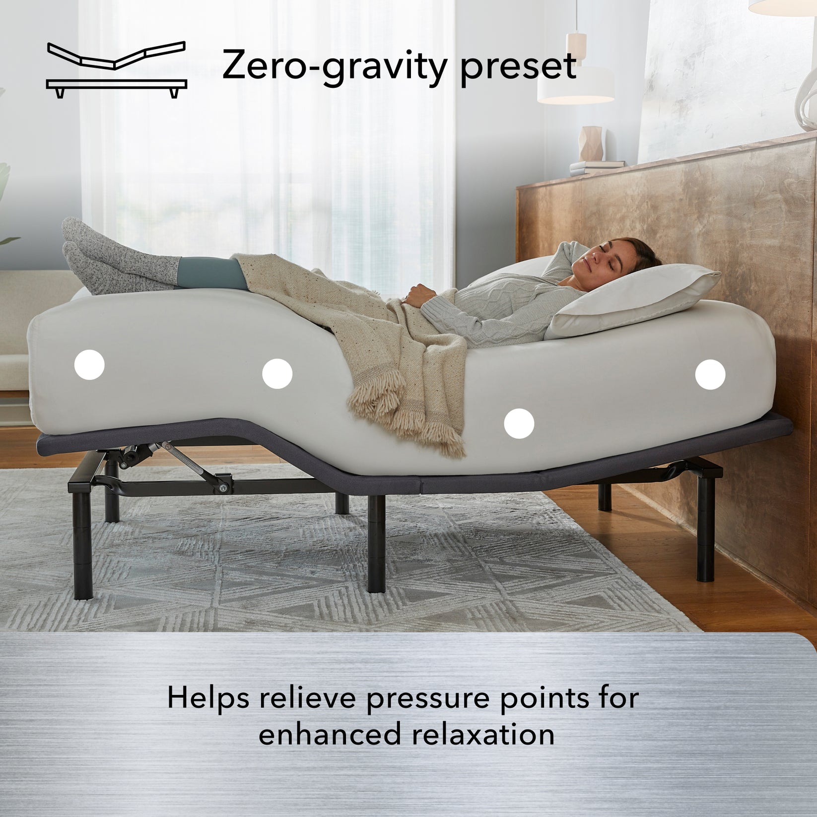 Baselogic Silver by Serta - Adjustable Bed Frame Bases